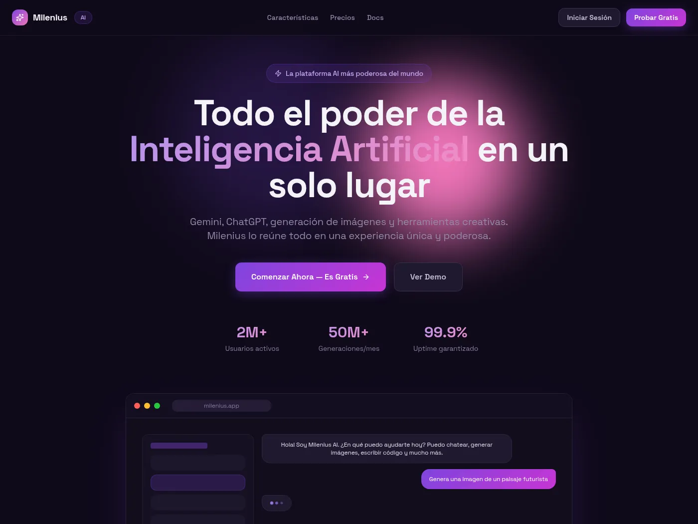 Milenius AI App