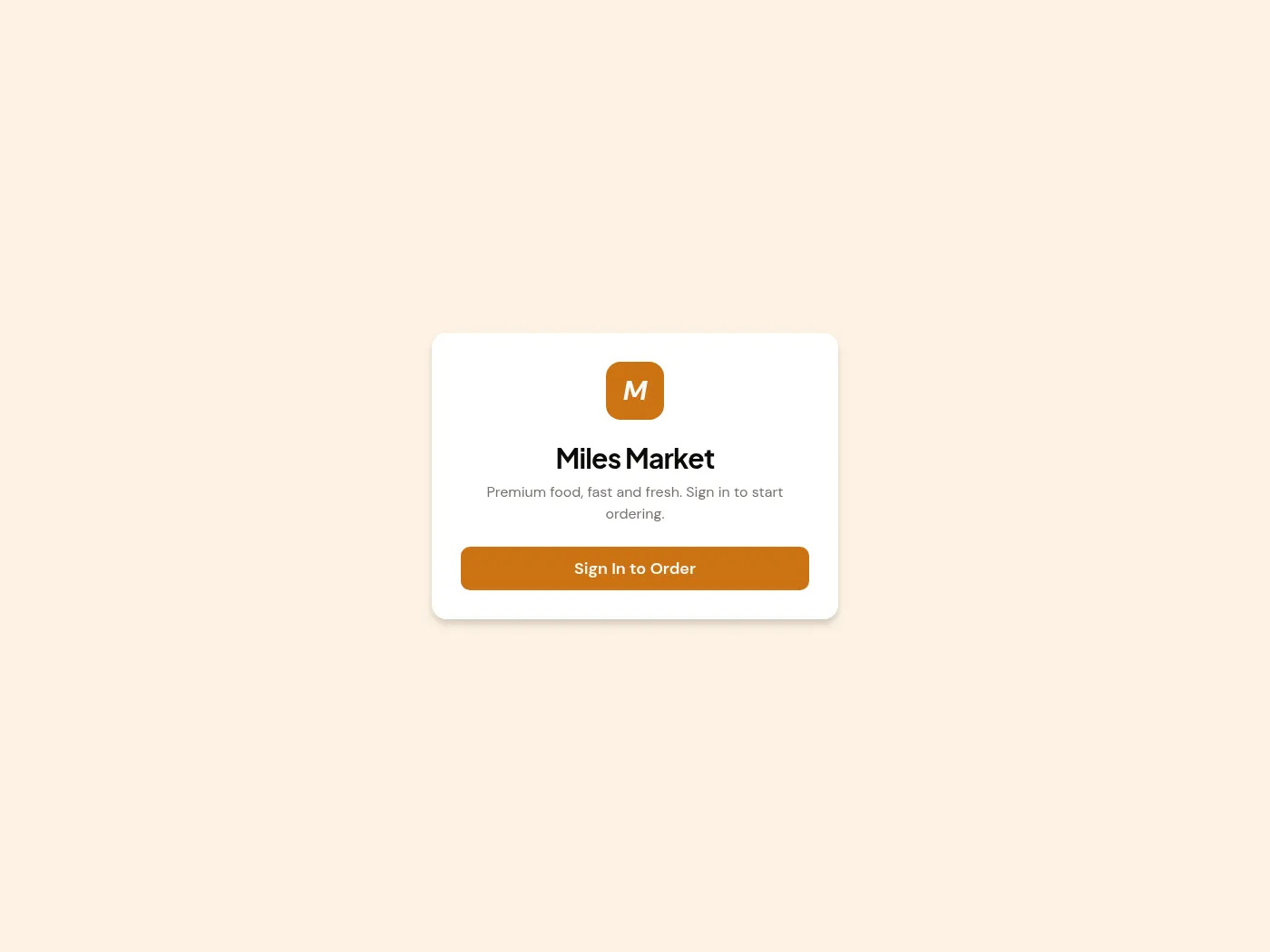 Miles Market Platform