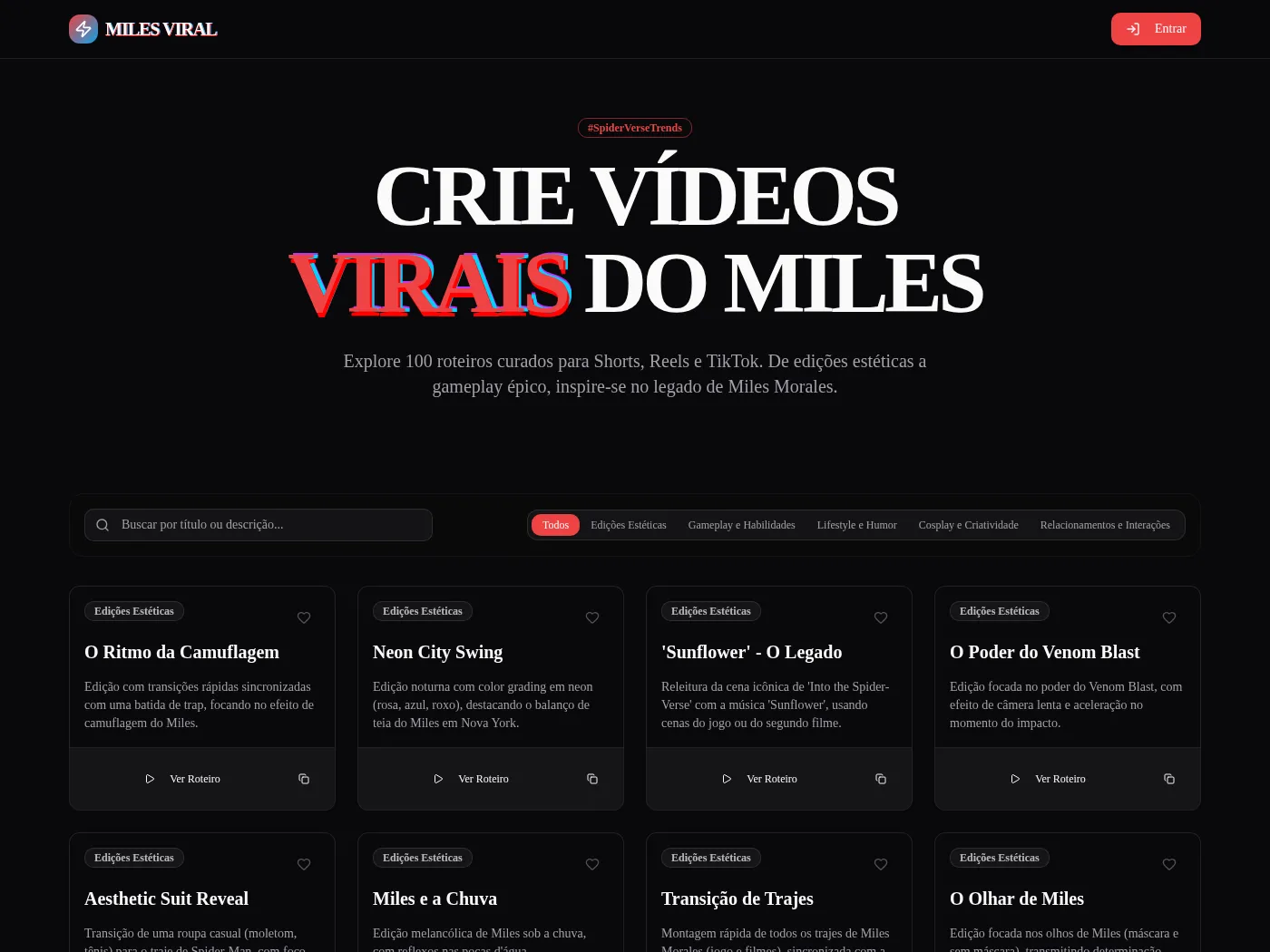 Viral Miles Morales Shorts