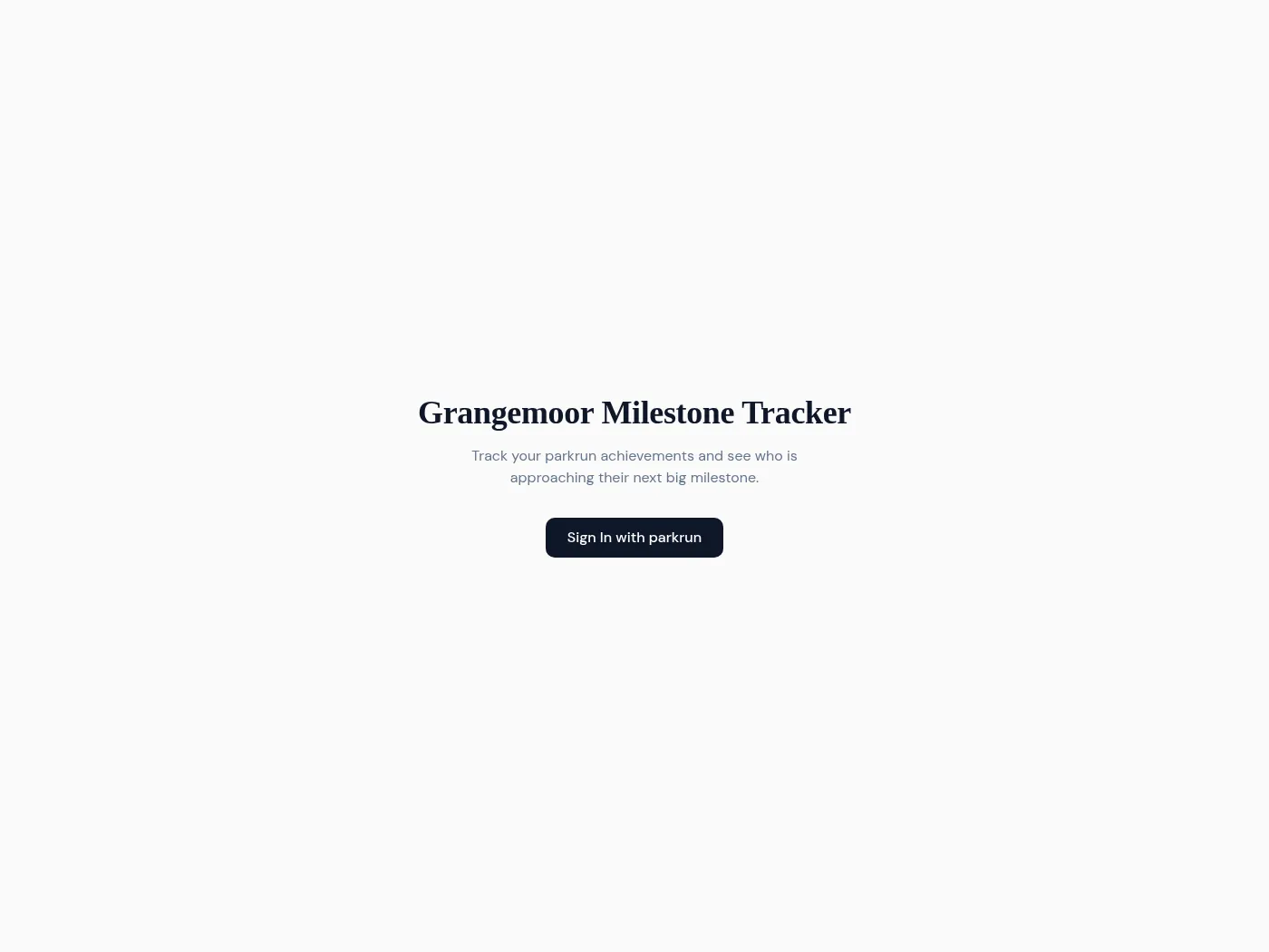 Milestone Tracker Website