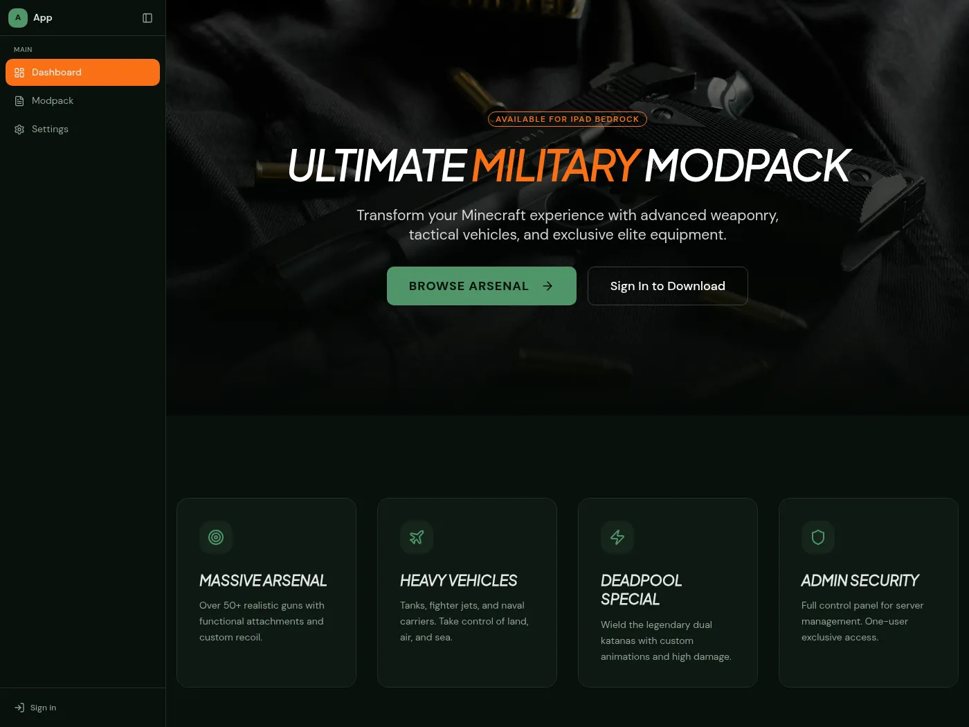 Ultimate Military Modpack