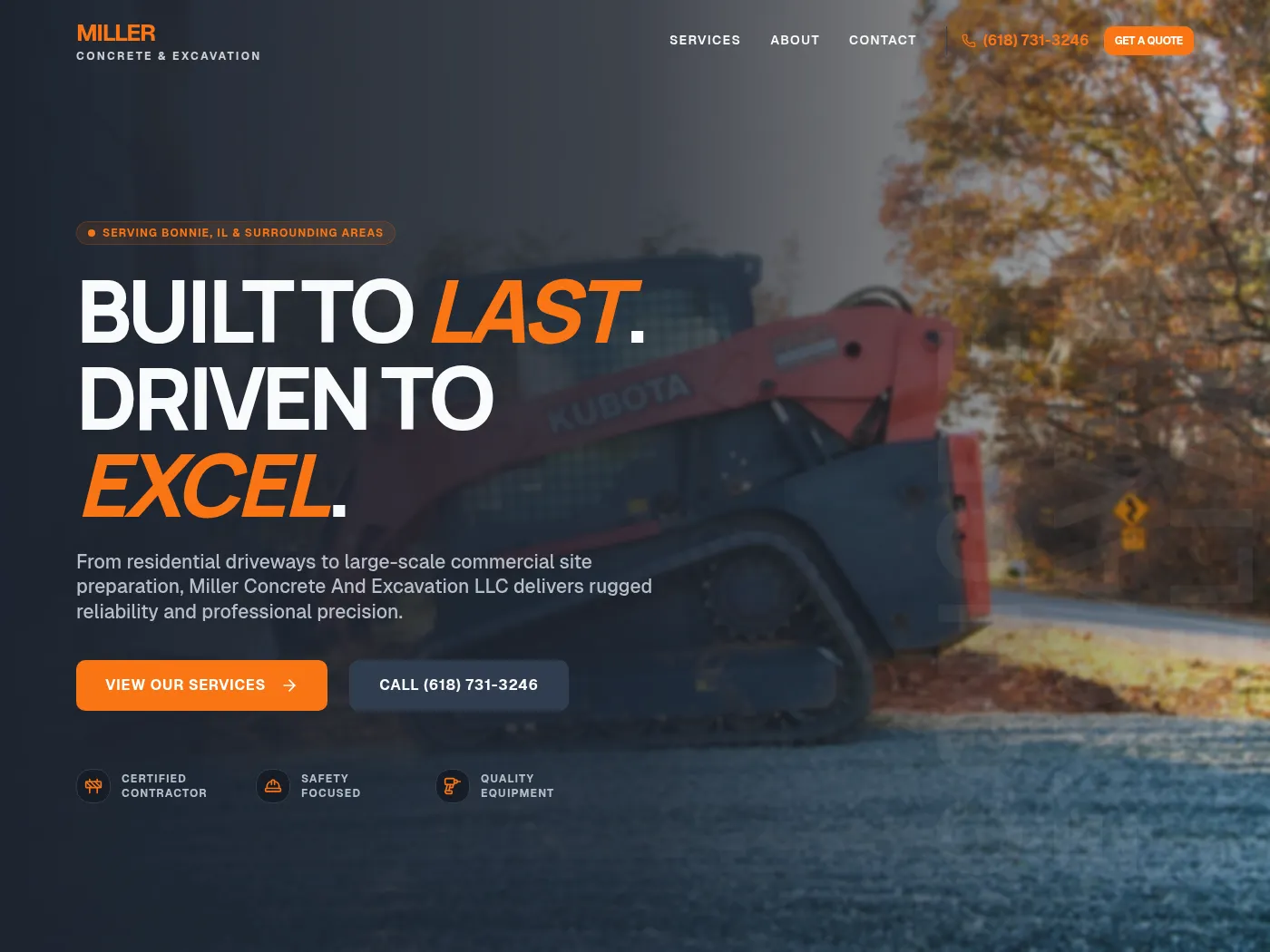 Miller Concrete Website