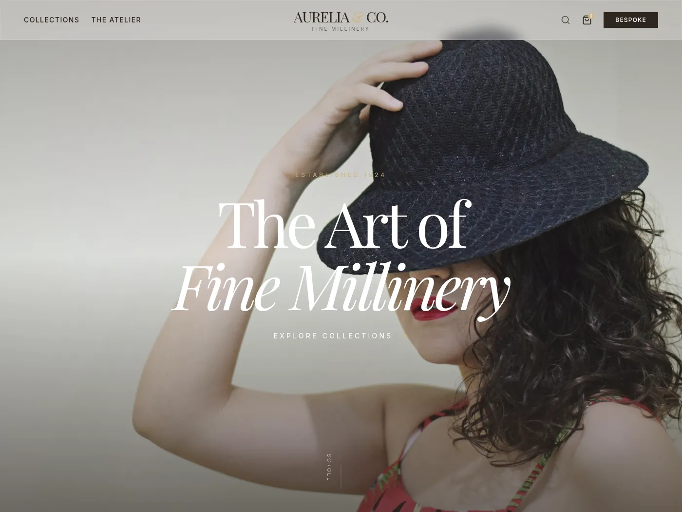 Millinery Boutique Site