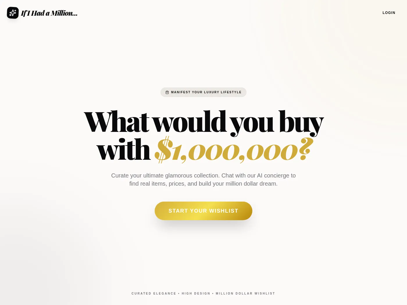 Million Dollar Wishlist