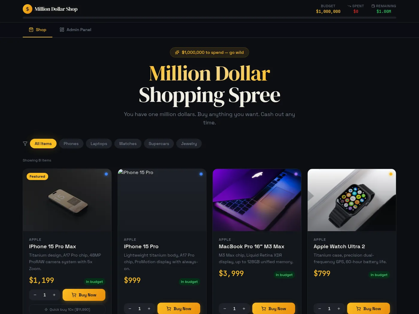 Million Dollar Shop