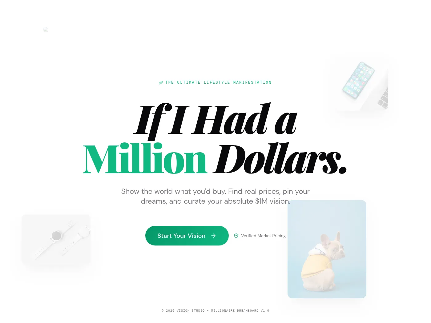 Millionaire Dreamboard