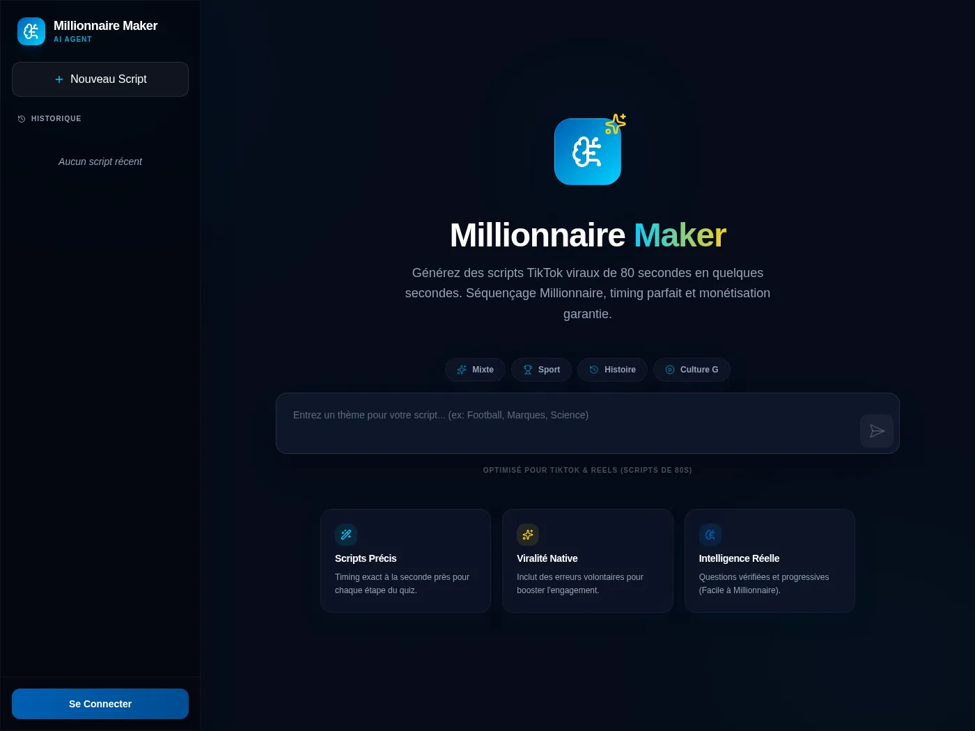 Millionnaire Maker Agent