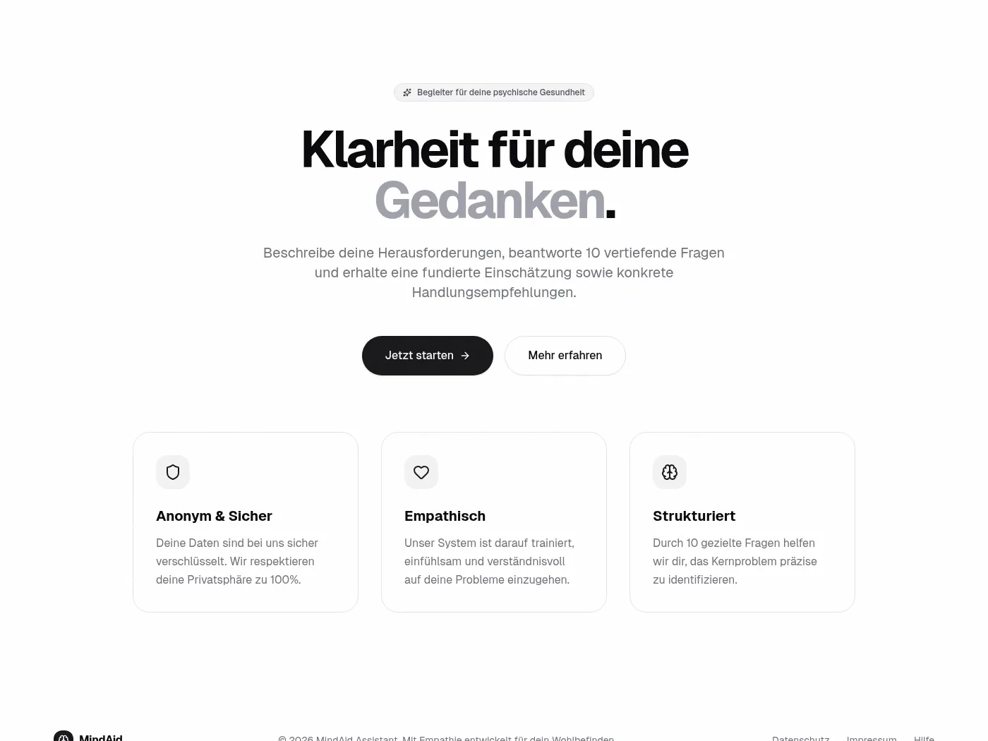 MindAid Assistant