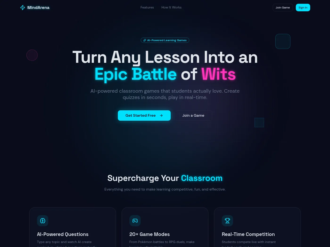 MindArena Gamified Classroom