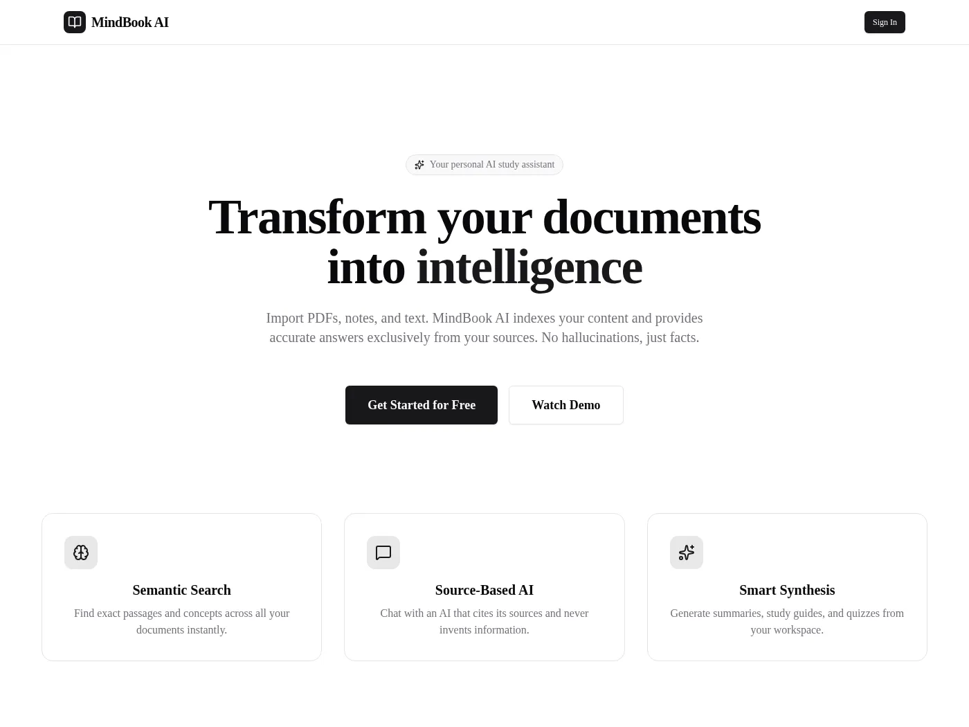 MindBook AI Workspace