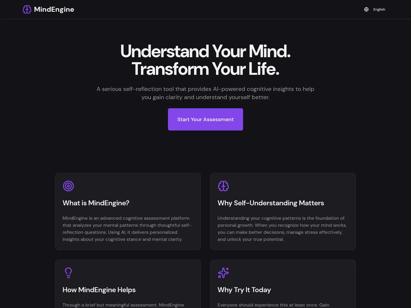 MindEngine Web App