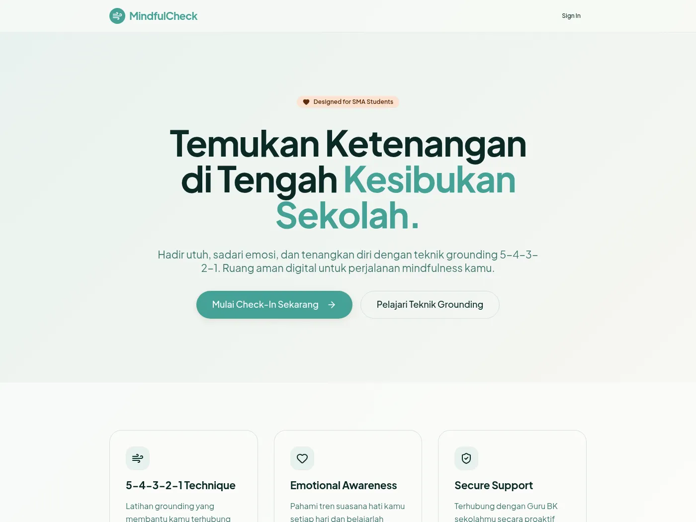 Mindful Check-In Dashboard