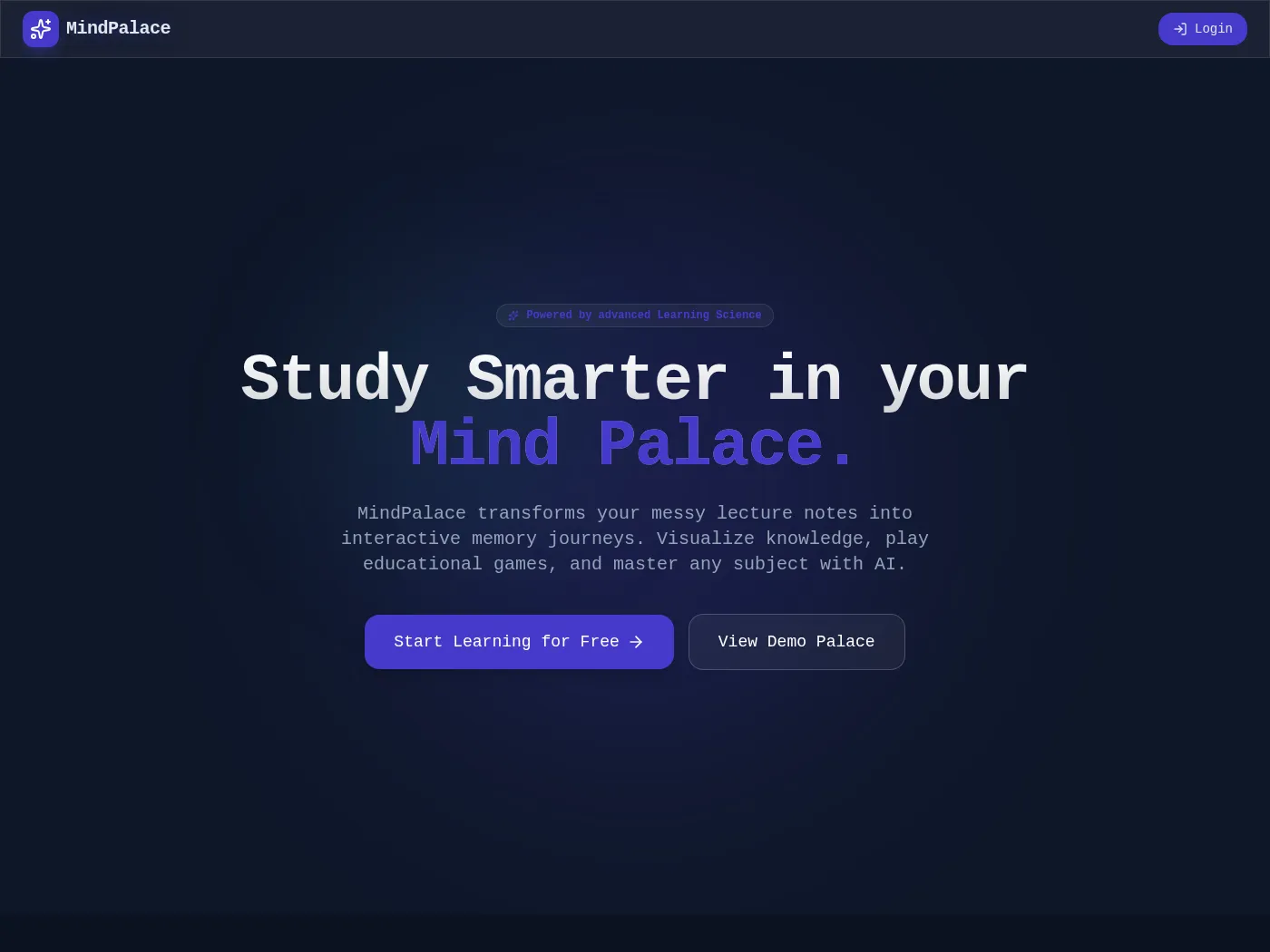 MindPalace Learning App