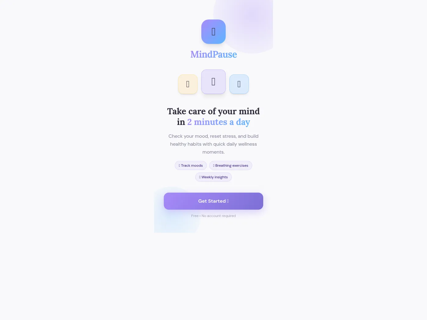 MindPause Wellness App