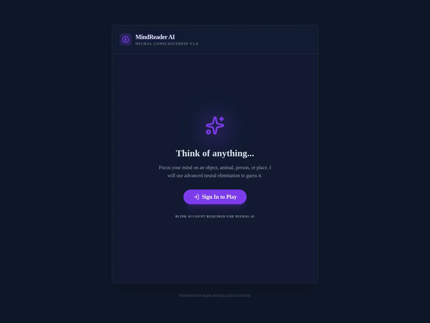 MindReader AI Game