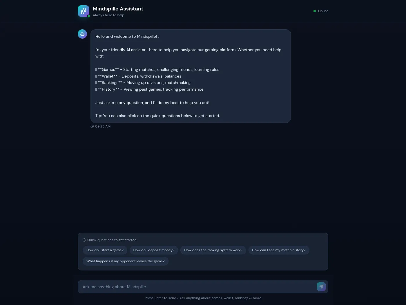 Mindspille AI Guide