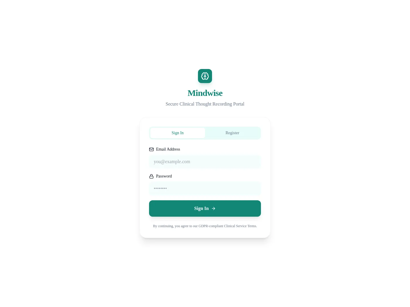 Mindwise Clinical Portal