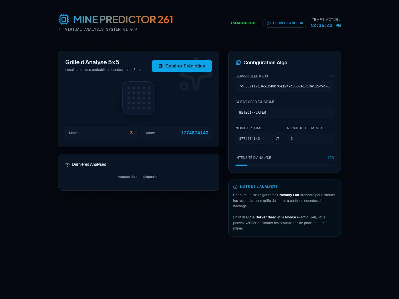 Mine Predictor 261