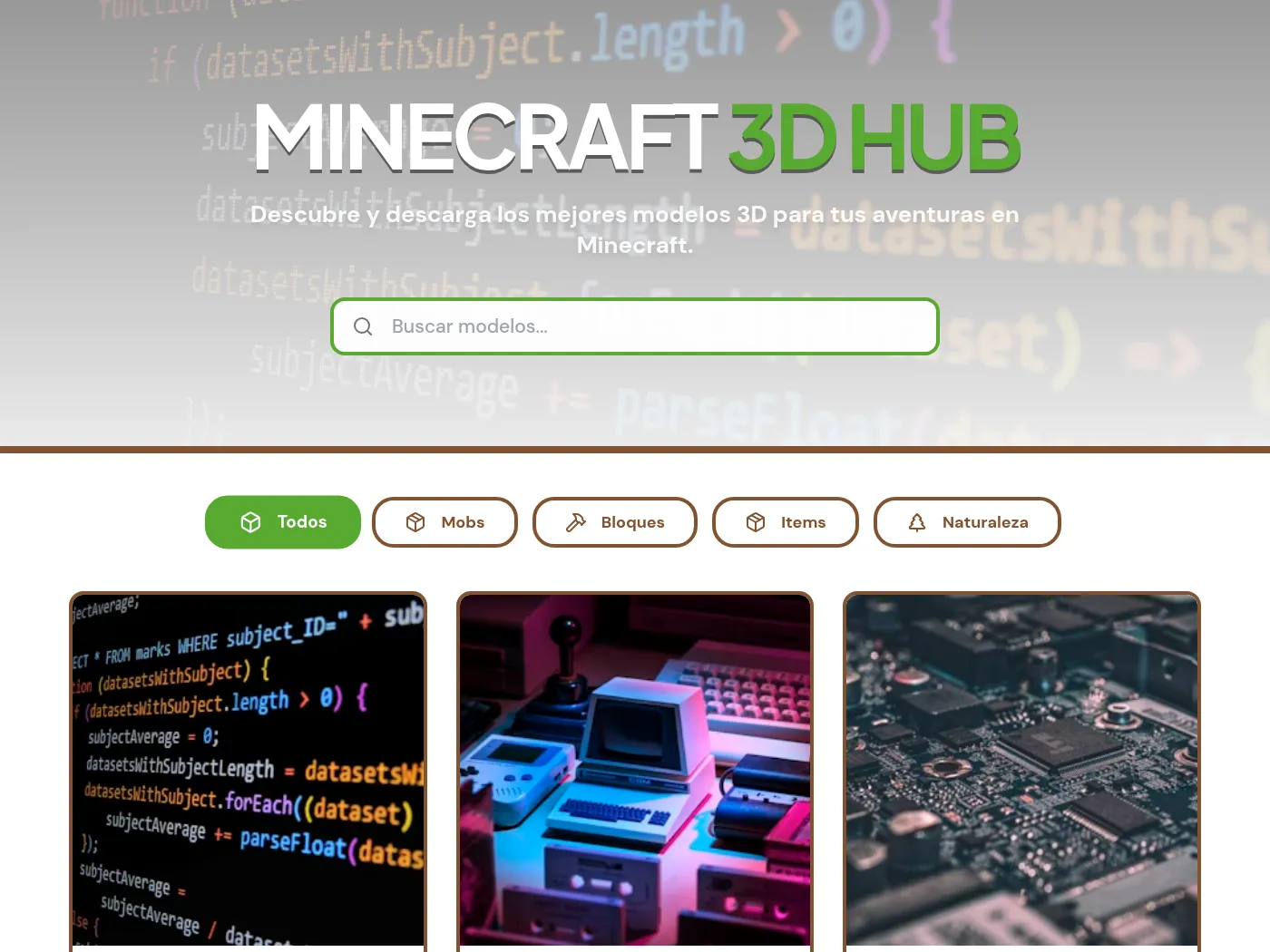Minecraft 3D Model Hub