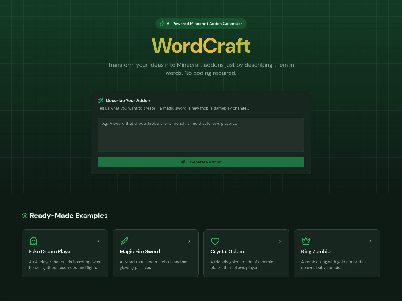 WordCraft Addons Studio