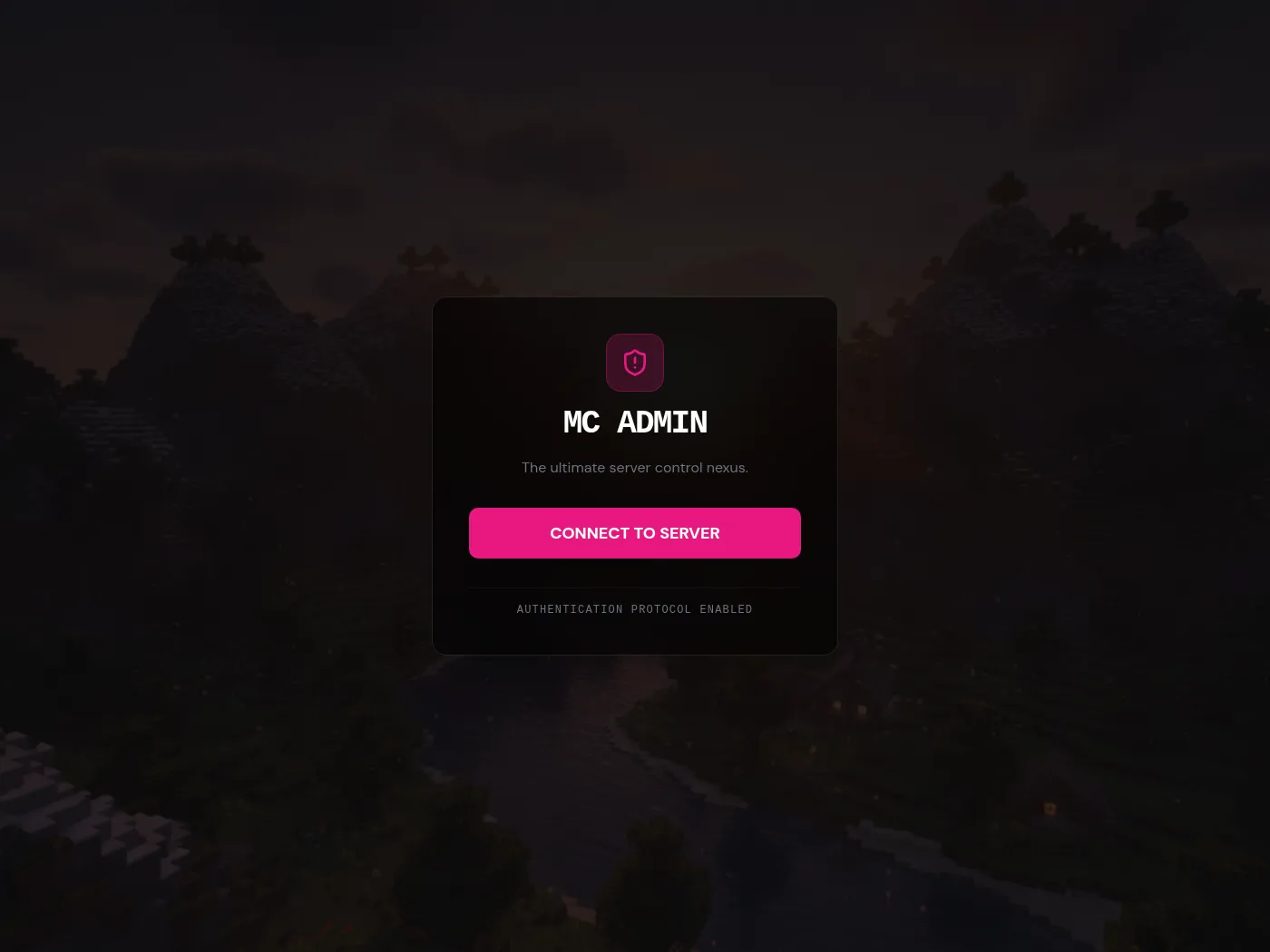 Minecraft Admin Control