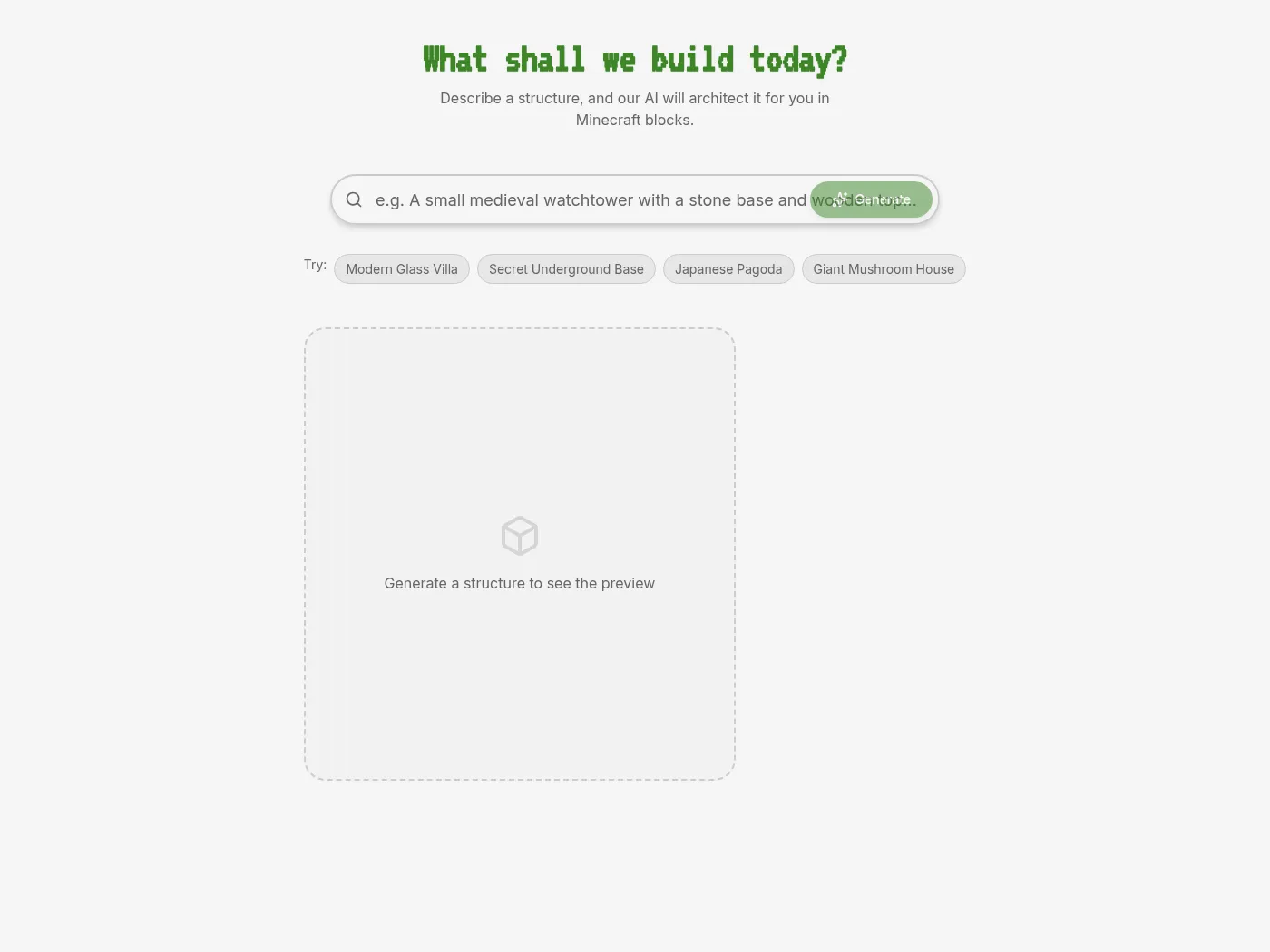 AI Builder for Minecraft