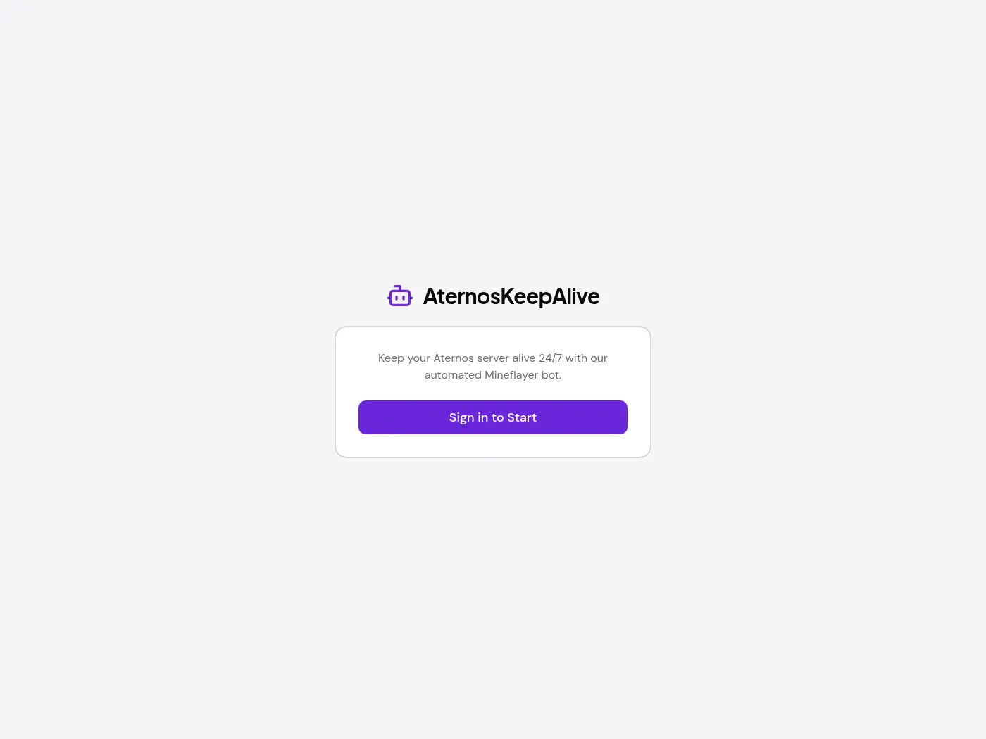 Aternos Keep-Alive Bot
