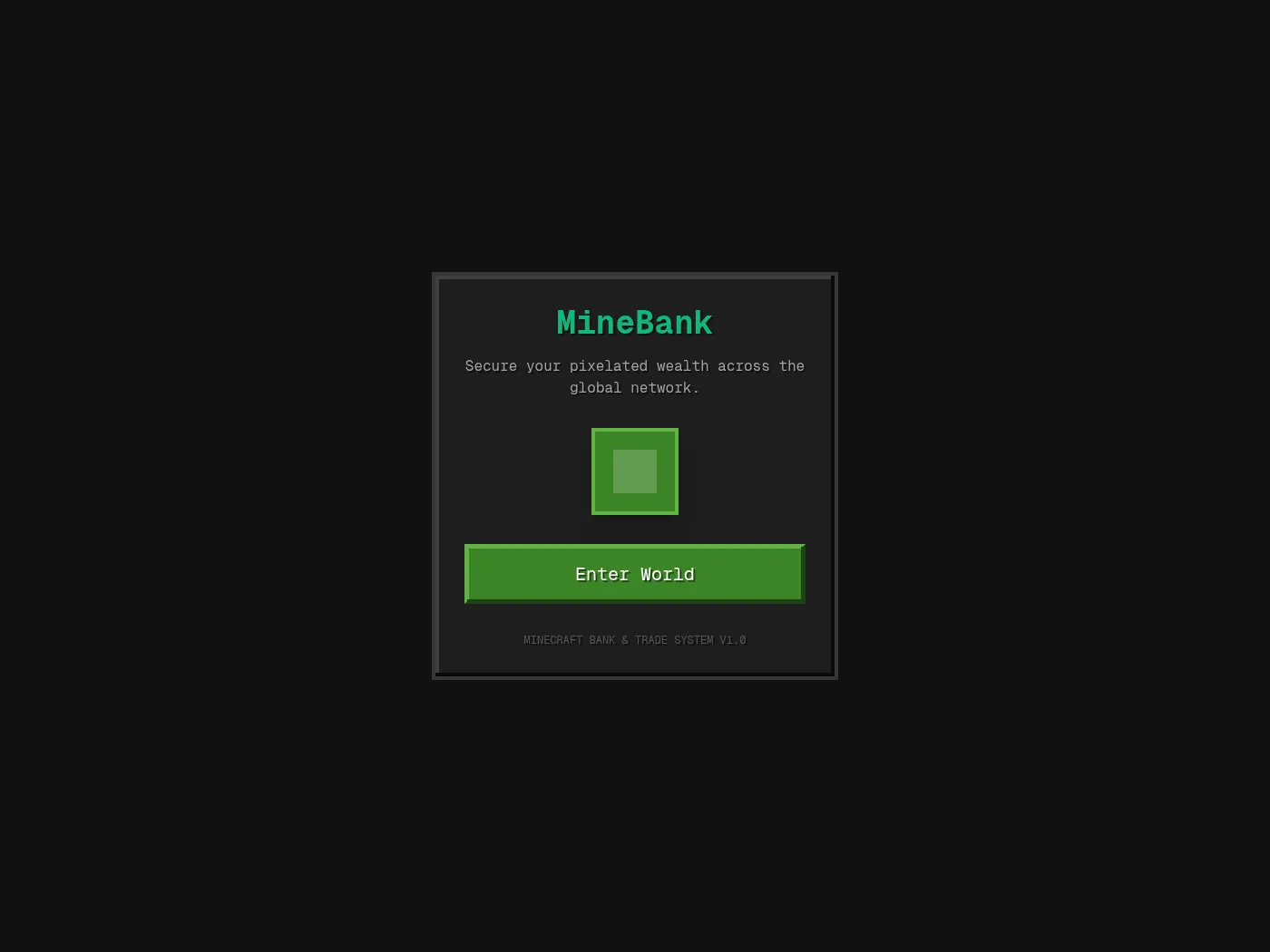MineBank & Trade System