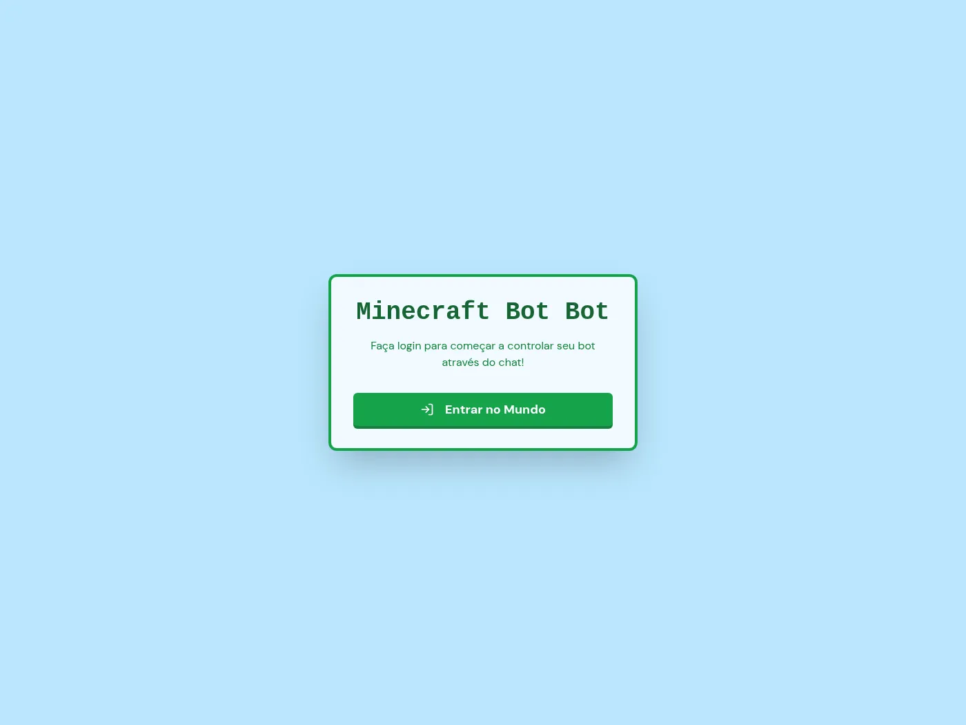 Minecraft Chat Bot Player