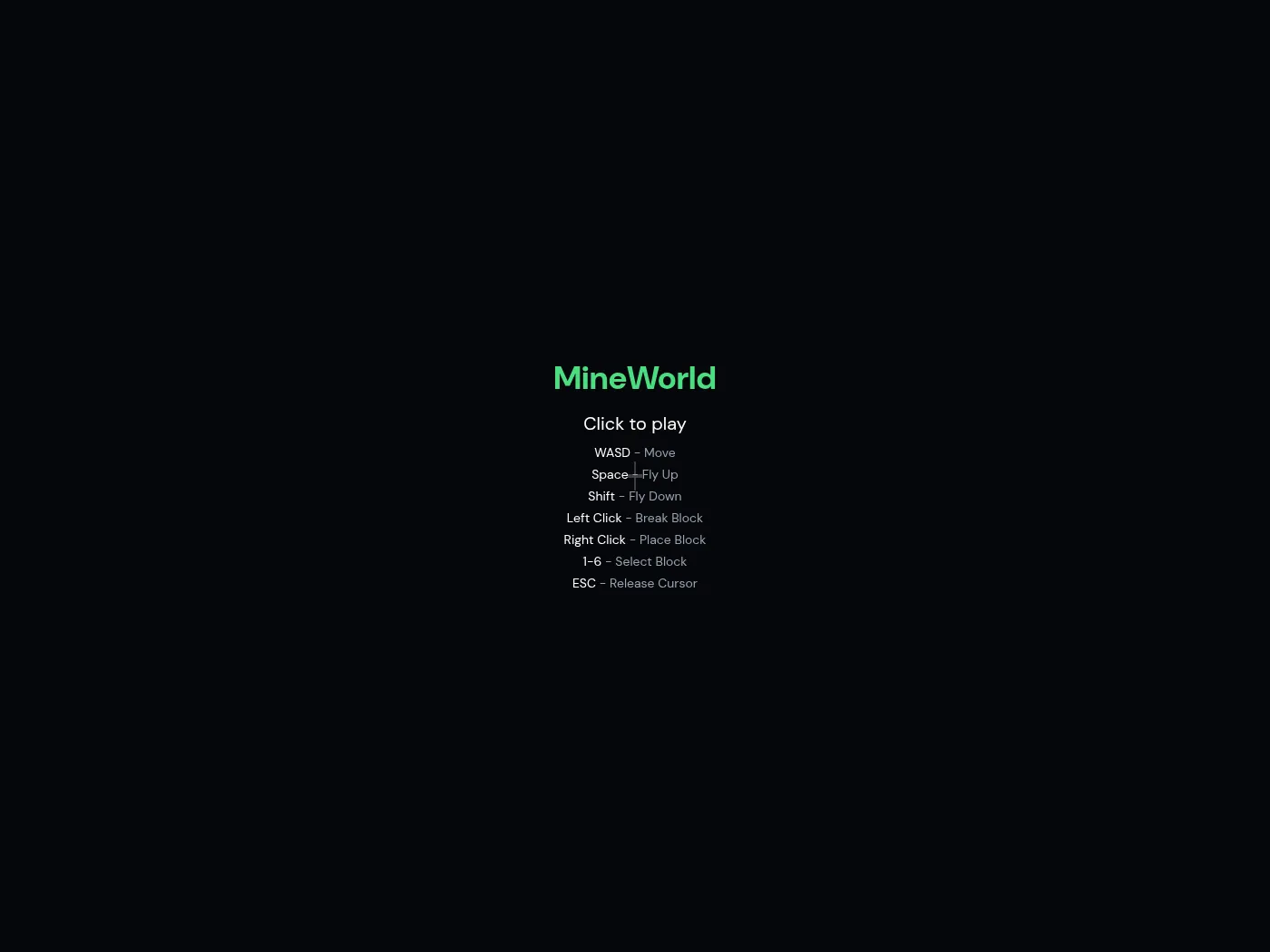 MineWorld Clone