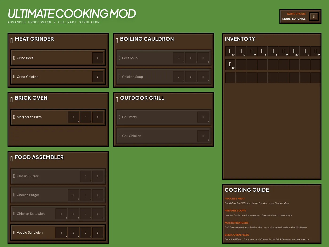 Ultimate Cooking Mod