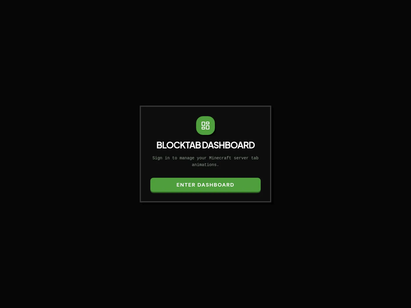 Minecraft Server Dashboard