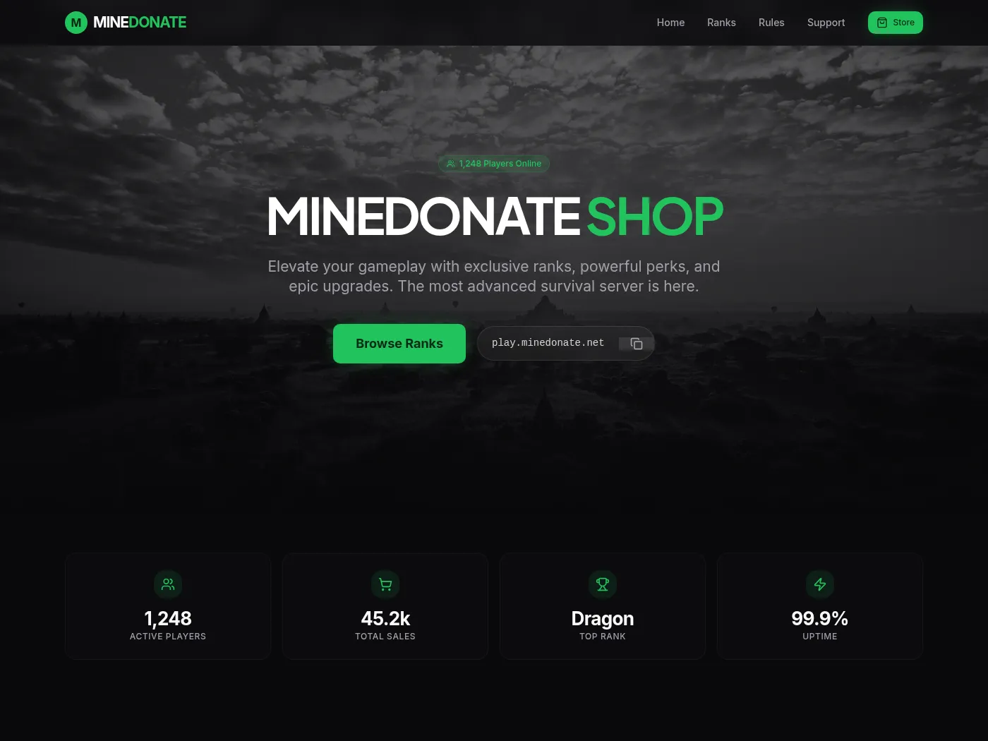 MineDonate Shop