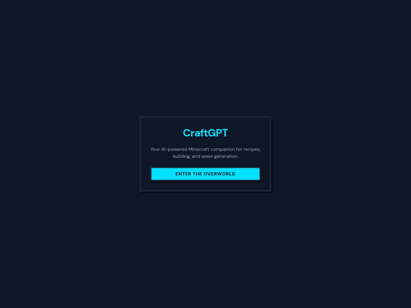 Minecraft CraftGPT