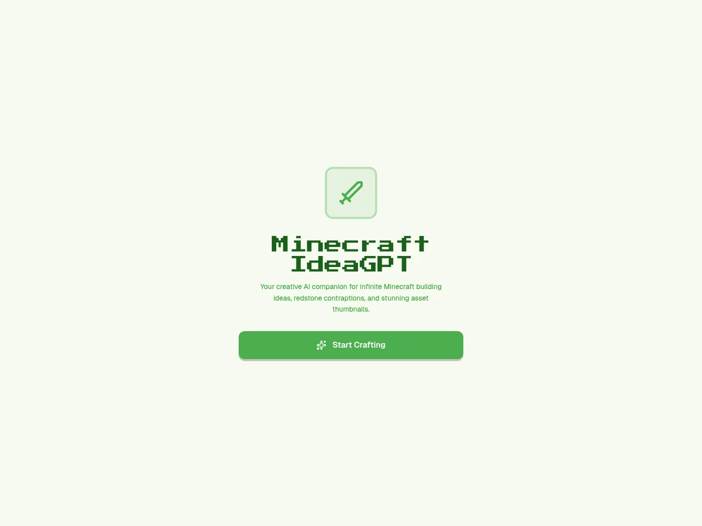 Minecraft IdeaGPT