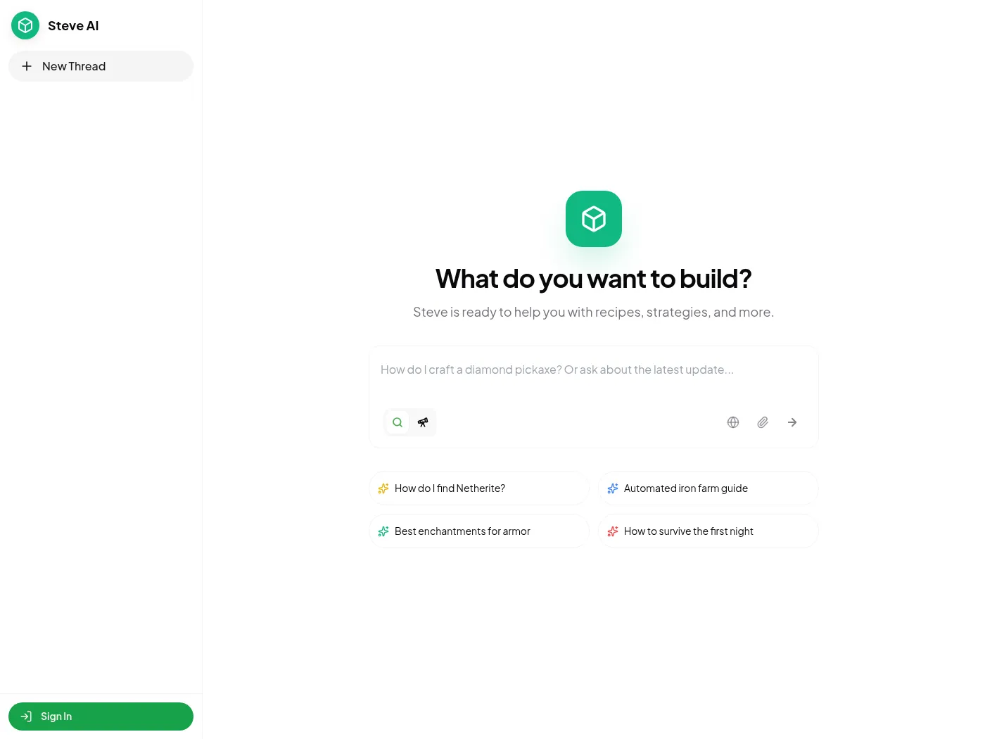 Minecraft Helper App