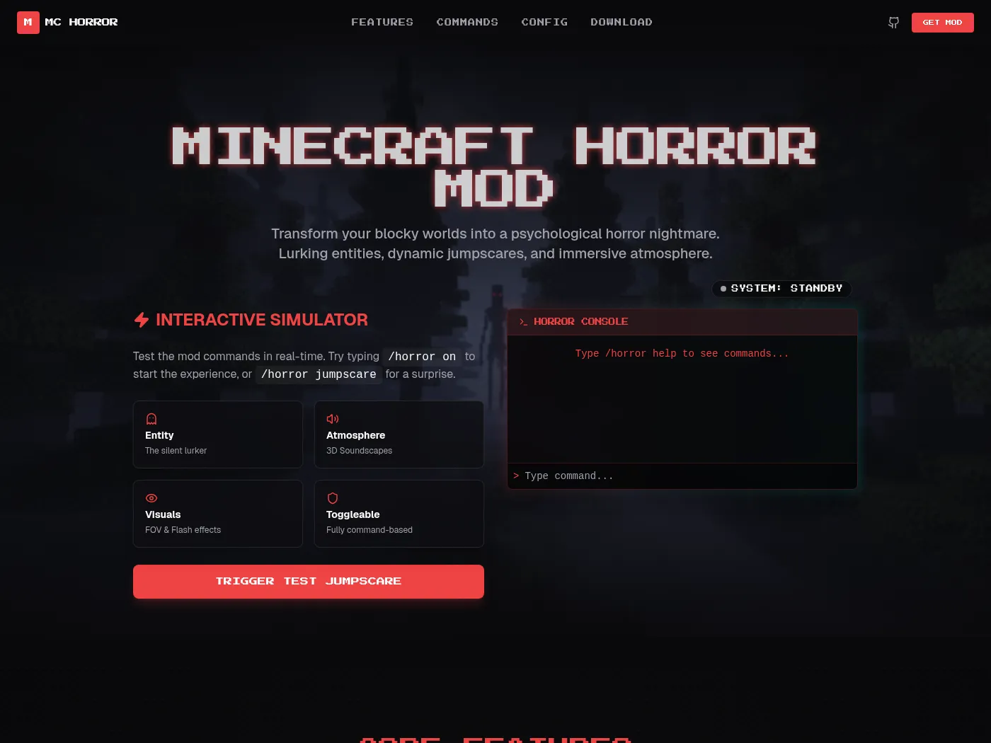 Minecraft Horror Mod
