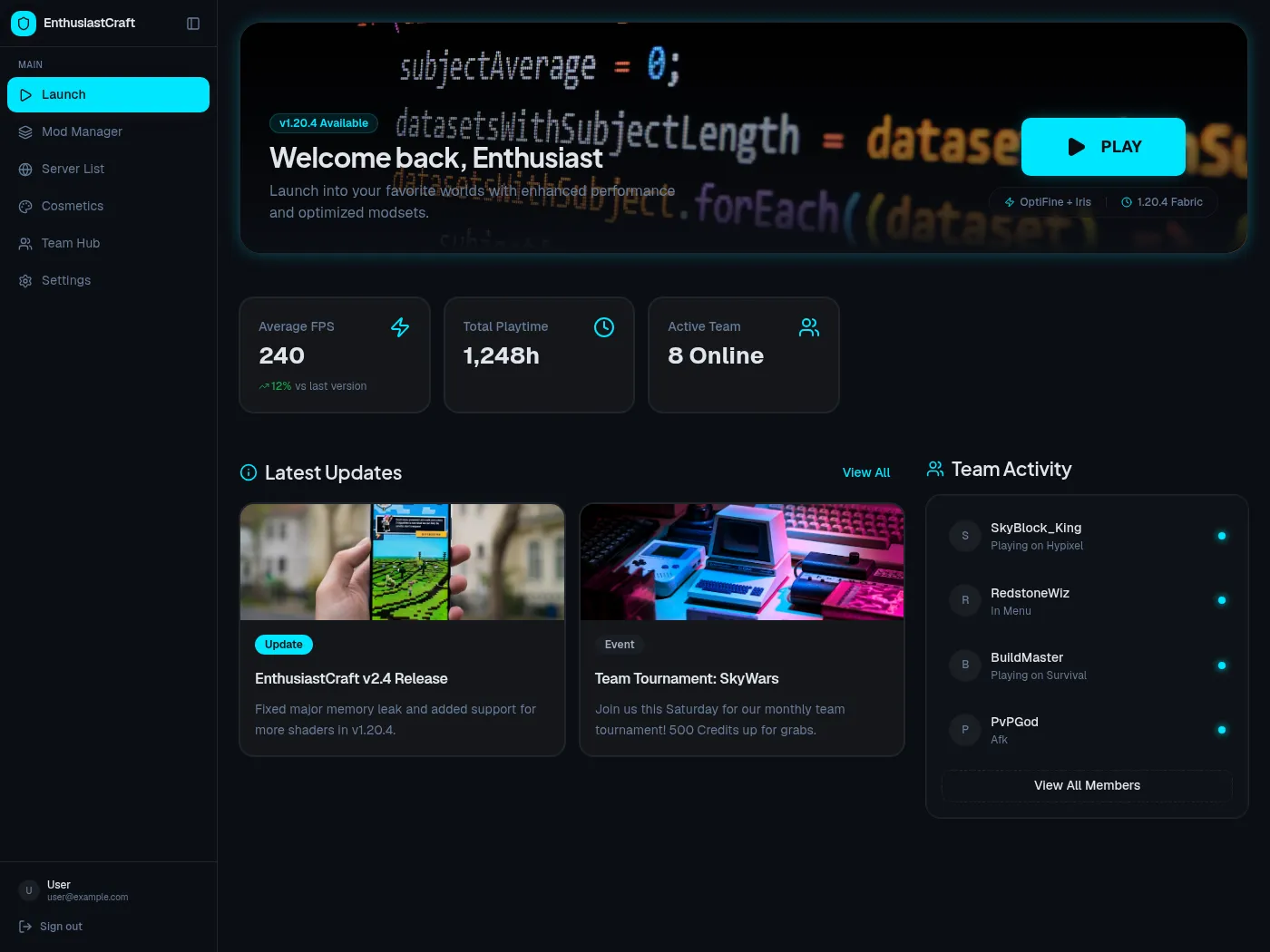 EnthusiastCraft Launcher