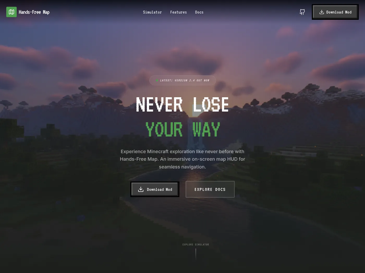 Hands-Free Map Mod