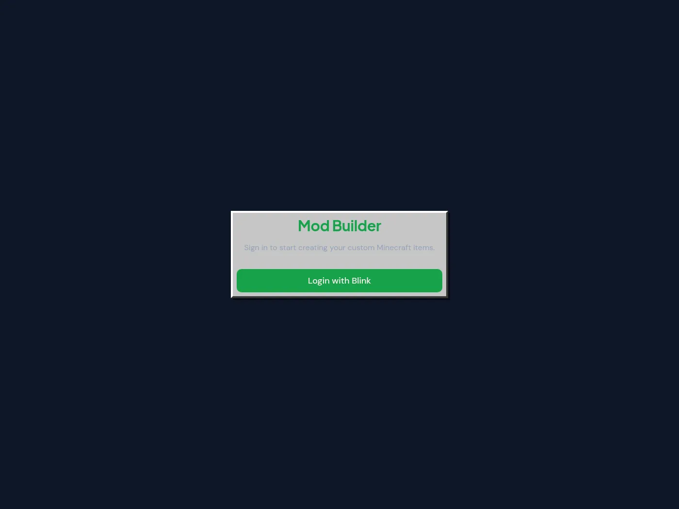 Minecraft Mod Builder