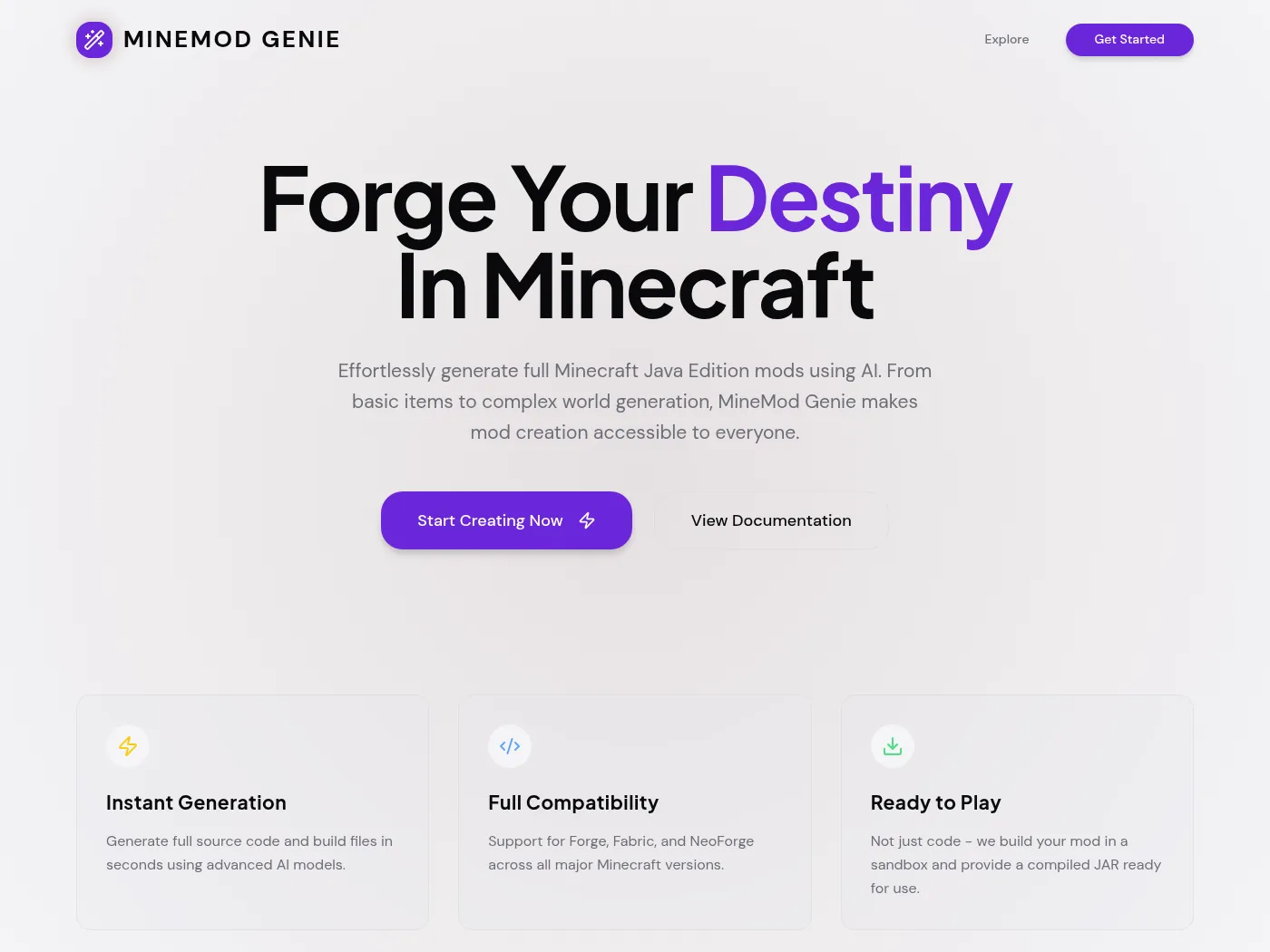 MineMod Genie