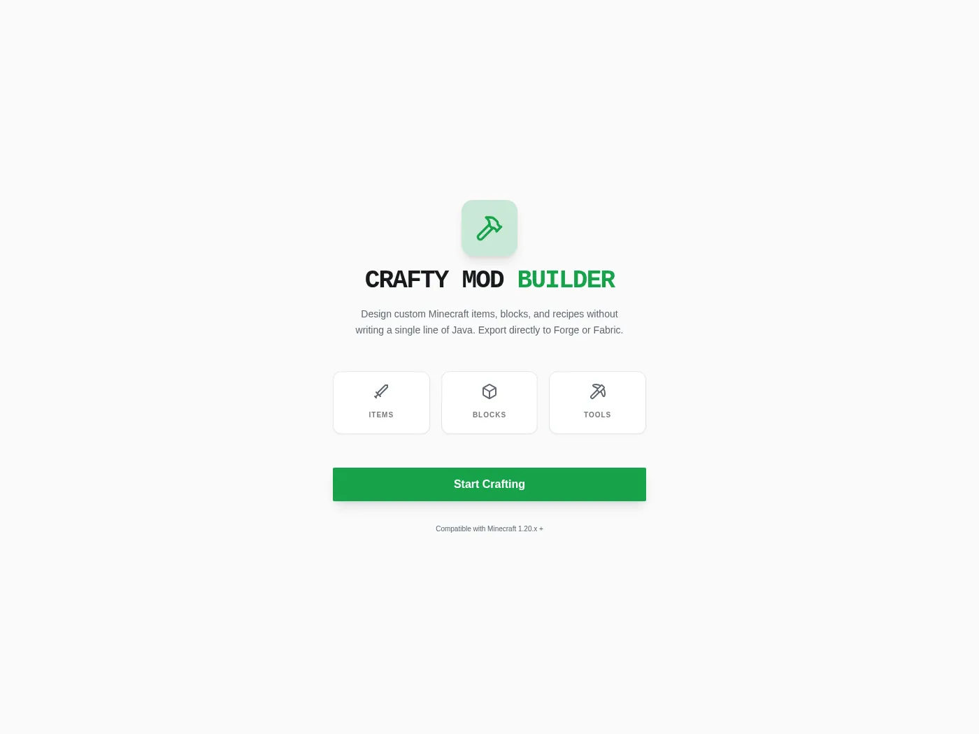 Crafty Mod Builder