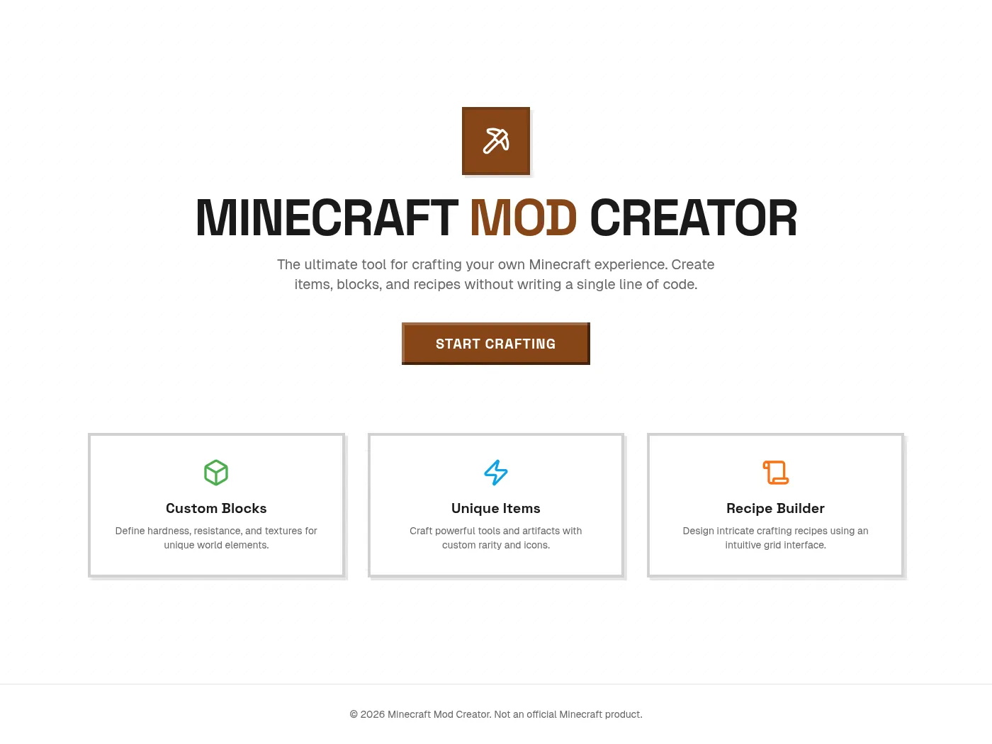 Minecraft Mod Creator