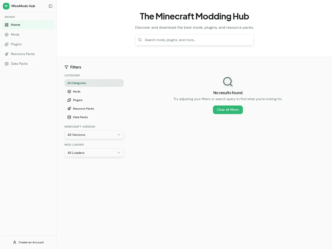 MineMods Hub