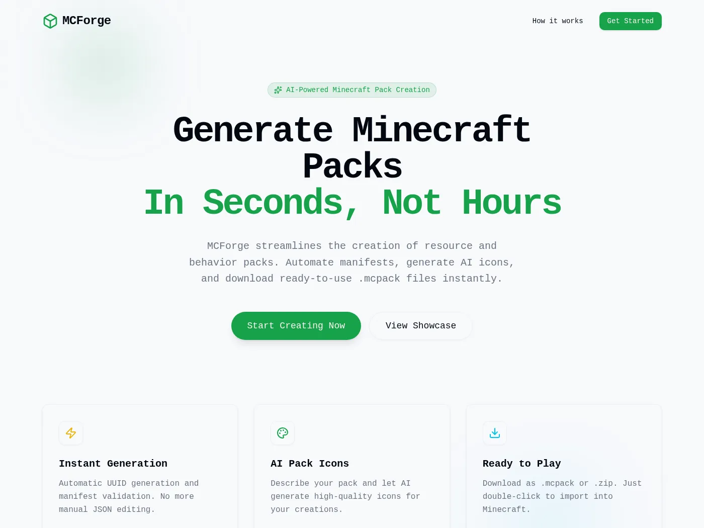 Minecraft Pack Generator