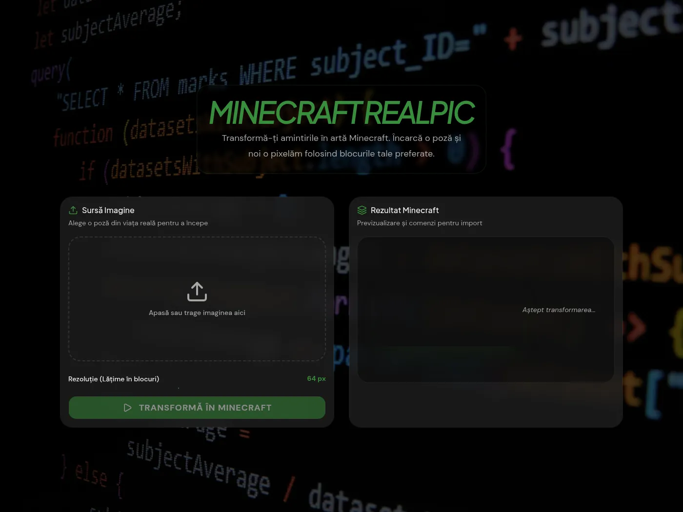 Minecraft RealPic Importer