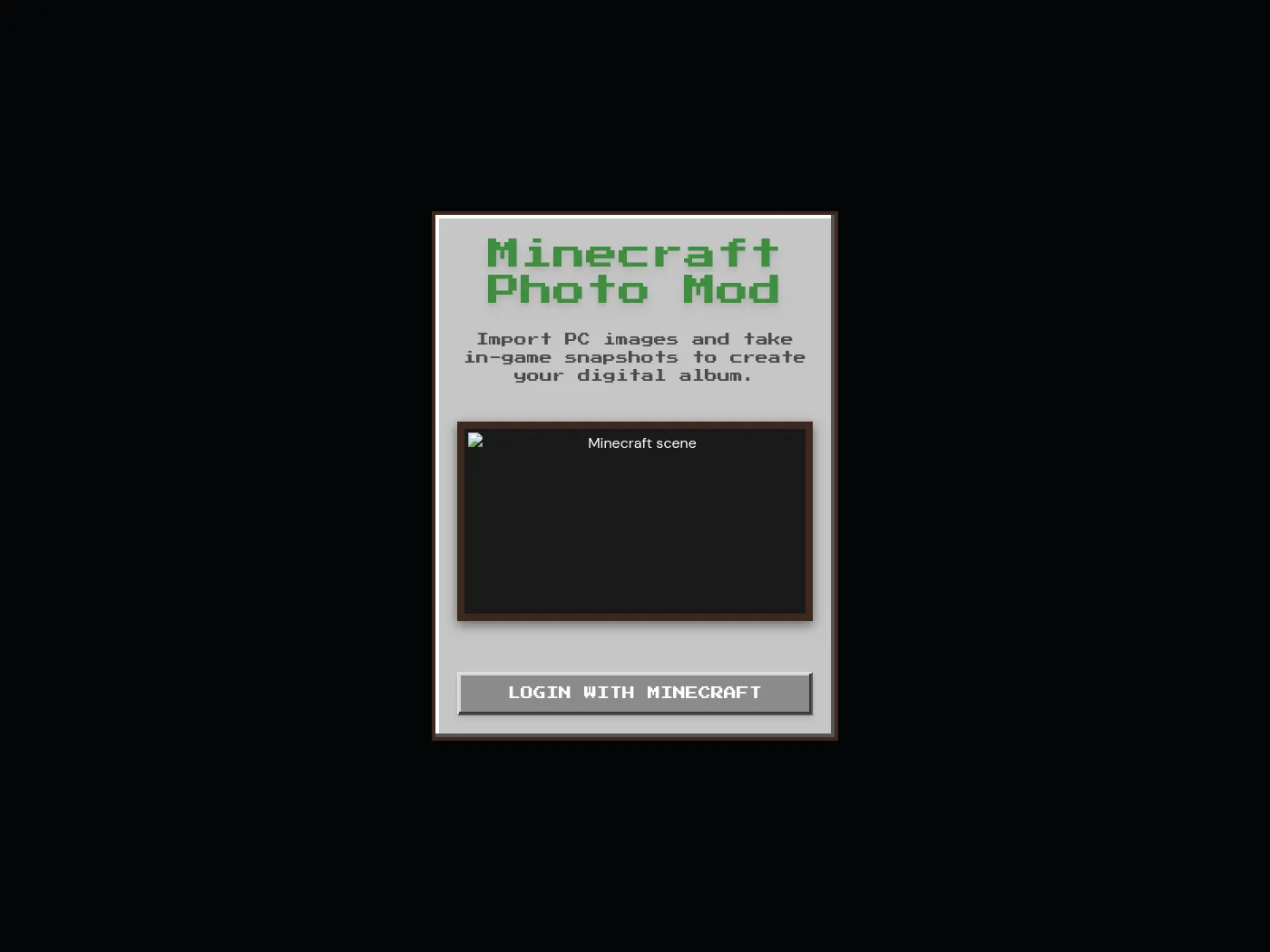 Minecraft Photo Mod
