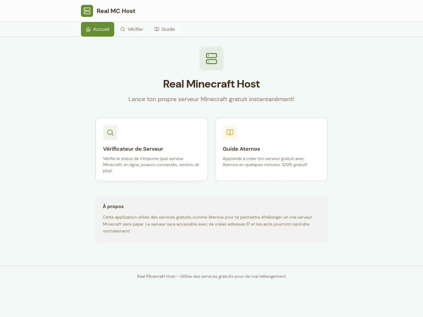 Real Minecraft Host App