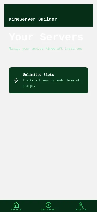 MineServer Builder