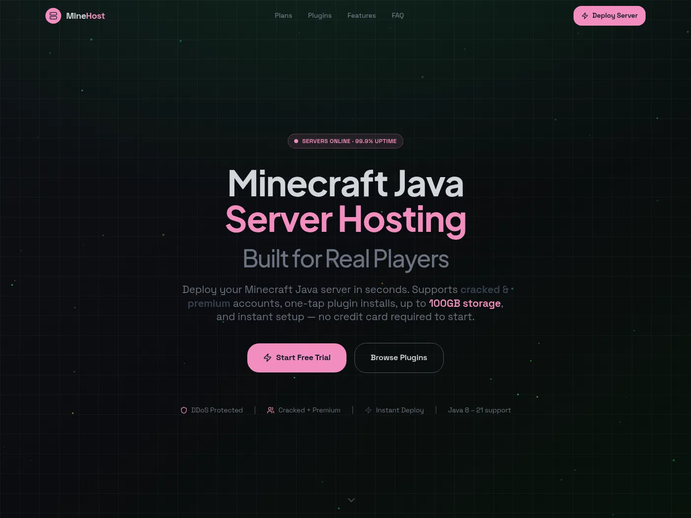 MineHost Web Portal
